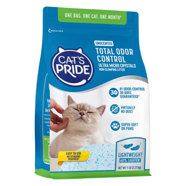 Cat's Pride Total Odor Control Unscented Micro Crystals - Cat's Pride