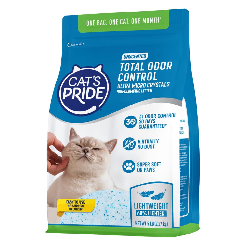 Cat's Pride Total Odor Control Unscented Micro Crystals - Cat's Pride